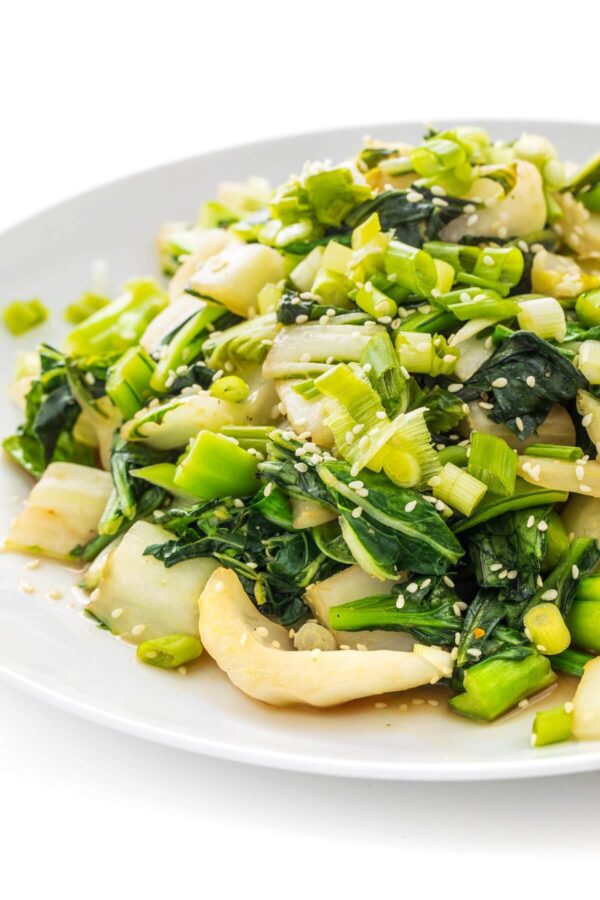 Lemon and Garlic Bok Choy | Five Journeys