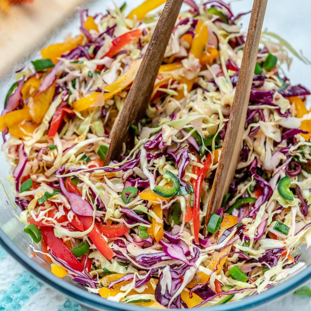 Rainbow Cabbage Salad | Five Journeys